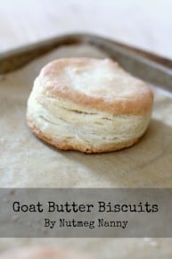 Goat Butter Biscuits - Nutmeg Nanny