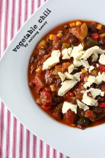 Easy Vegetable Chili - Nutmeg Nanny