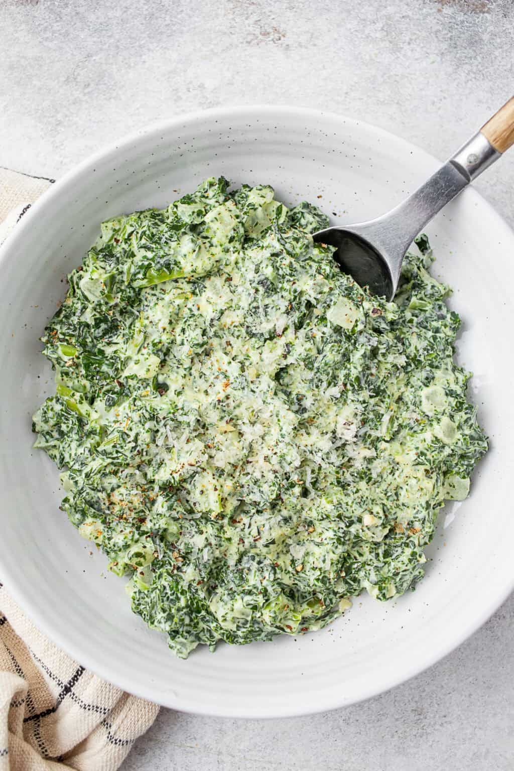 Creamed Kale - a delicious twist to traditional creamed vegetables!