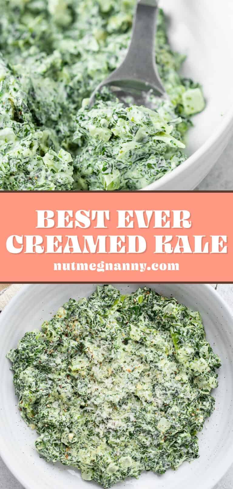 Creamed Kale - a delicious twist to traditional creamed vegetables!
