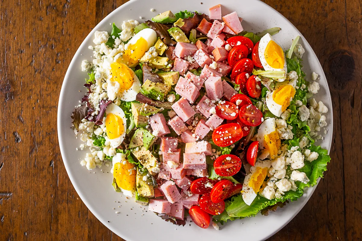 Ham Cobb Salad - Nutmeg Nanny