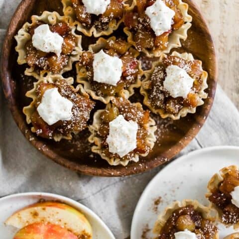 Vanilla Bean Apple Pie Phyllo Bites - Nutmeg Nanny
