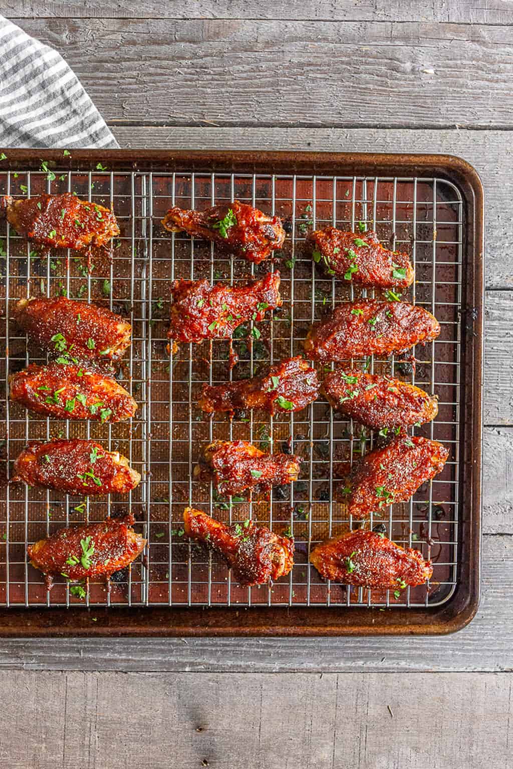 Apple Butter Chicken Wings - Nutmeg Nanny
