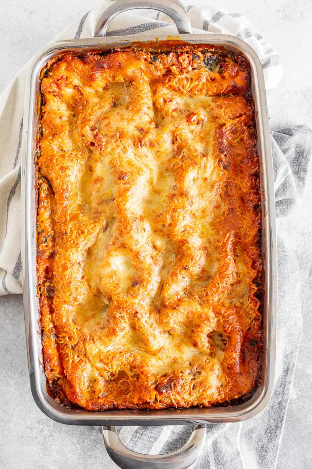 Italian Sausage Lasagna - Nutmeg Nanny