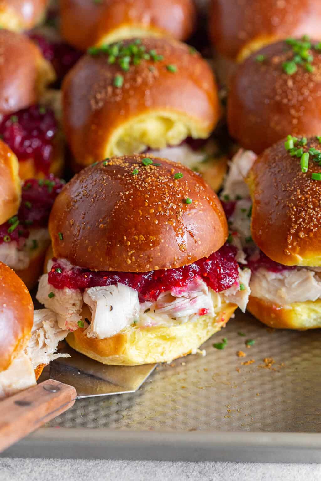Baked Cranberry Turkey Sandwiches - Nutmeg Nanny