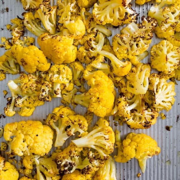 Roasted Orange Cauliflower - Nutmeg Nanny