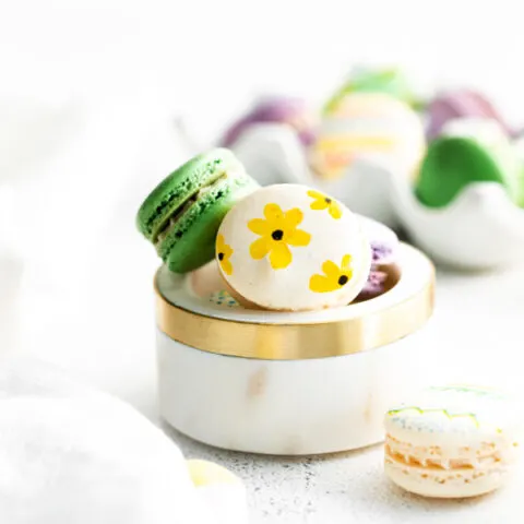 Easter Egg Macarons - a perfectly decorated spring macaron!