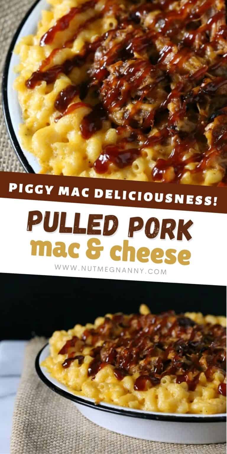 Pulled Pork Mac and Cheese - the piggy mac of your dreams!
