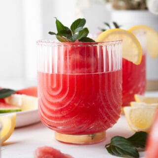 Watermelon Frose - a perfect frozen summertime rosé wine cocktail!