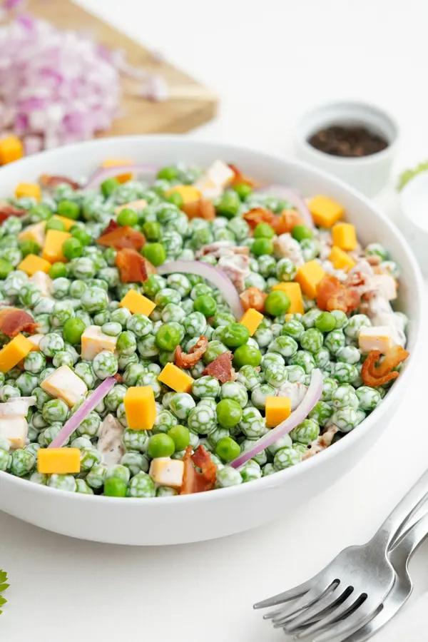 Classic Pea Salad - Nutmeg Nanny