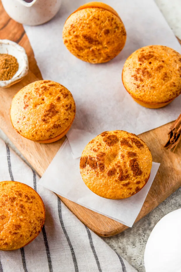 Sweet Pumpkin Cornbread Muffins - the perfect use for pumpkin!