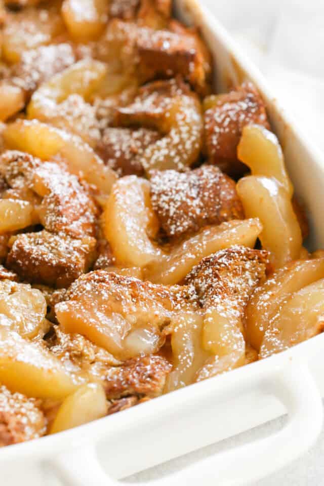 Apple Pie Baked French Toast - Nutmeg Nanny