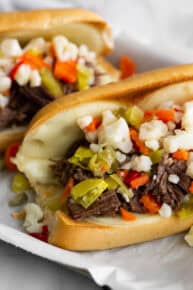 Instant Pot Italian Beef Sandwich - Nutmeg Nanny