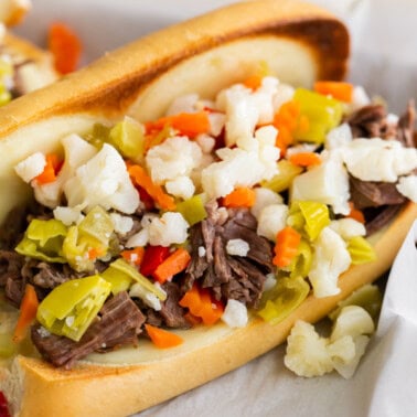 Instant Pot Italian Beef Sandwich - Nutmeg Nanny