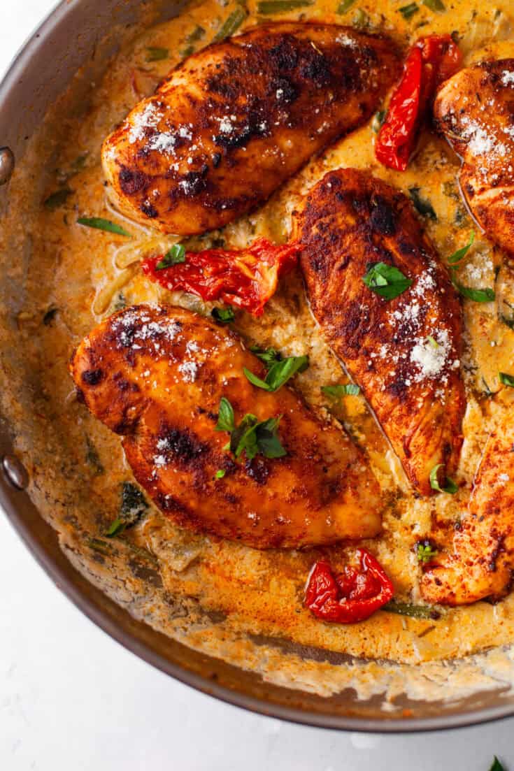Creamy Tuscan Chicken - Nutmeg Nanny