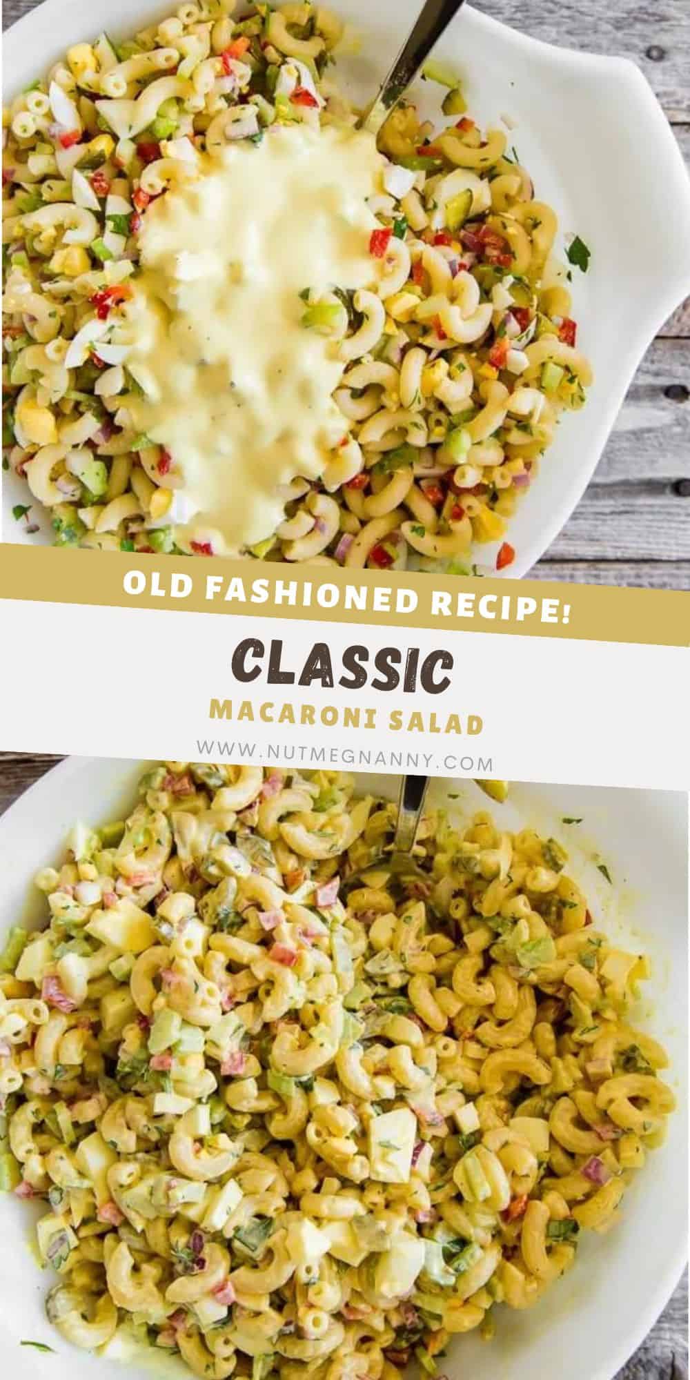 Classic Macaroni Salad - the perfect holiday or party recipe!
