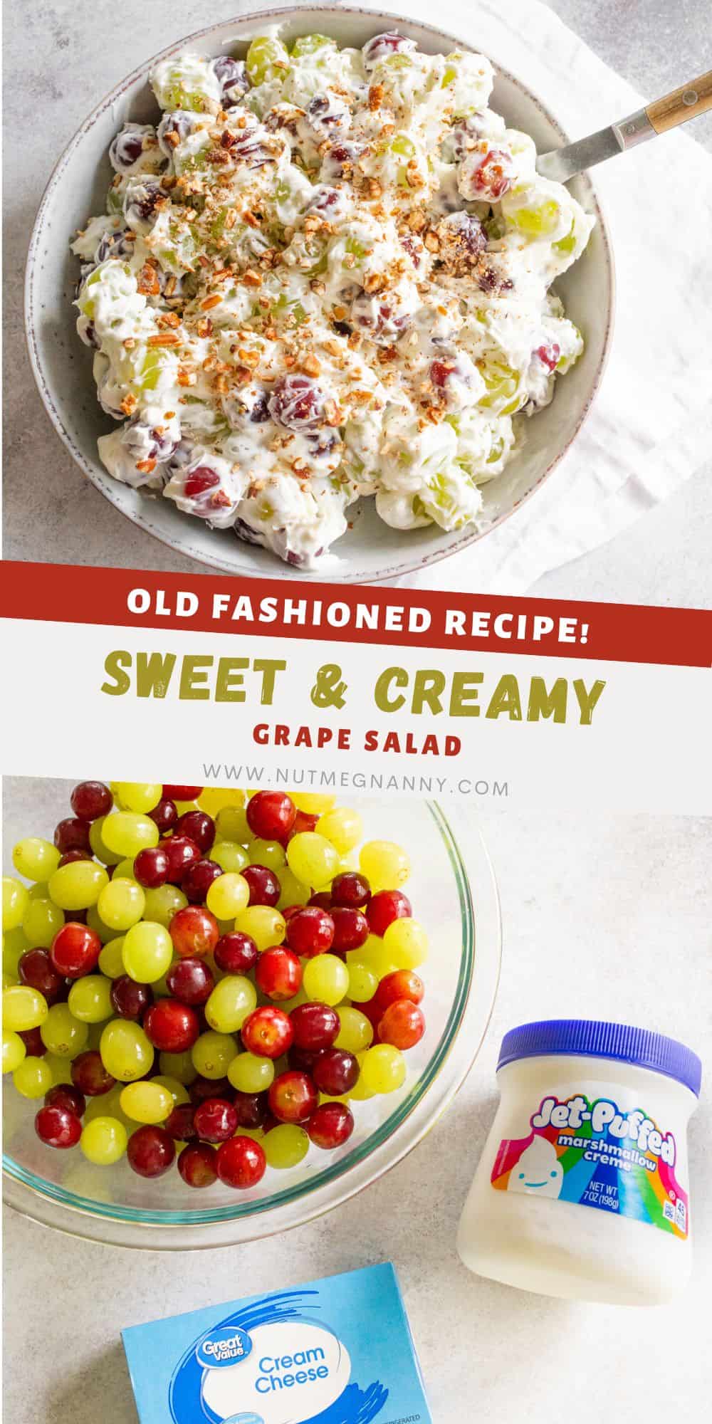 Sweet Grape Salad - Nutmeg Nanny