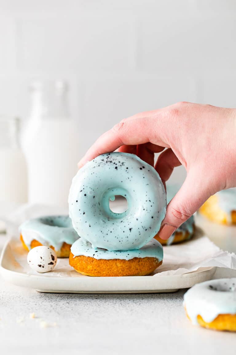 Robin's Egg Baked Donuts - Nutmeg Nanny