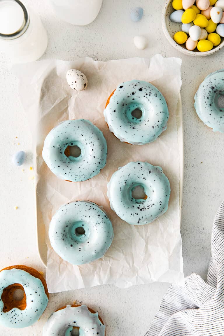Robin's Egg Baked Donuts - Nutmeg Nanny