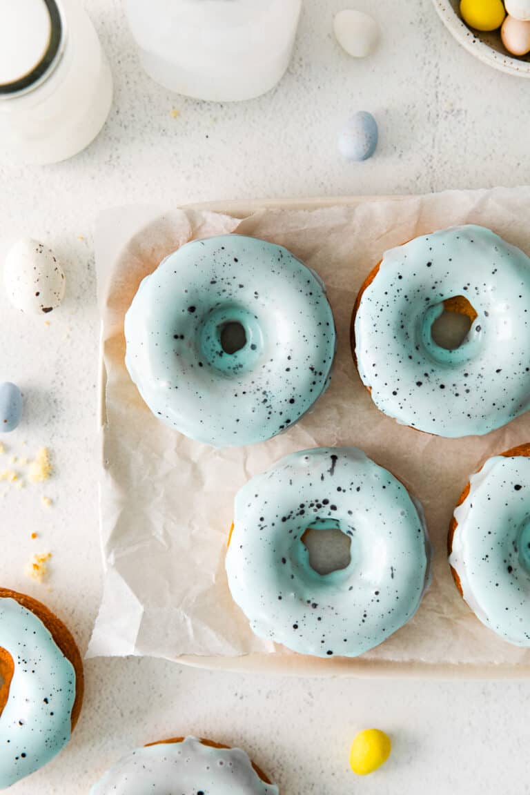 Robin's Egg Baked Donuts - Nutmeg Nanny