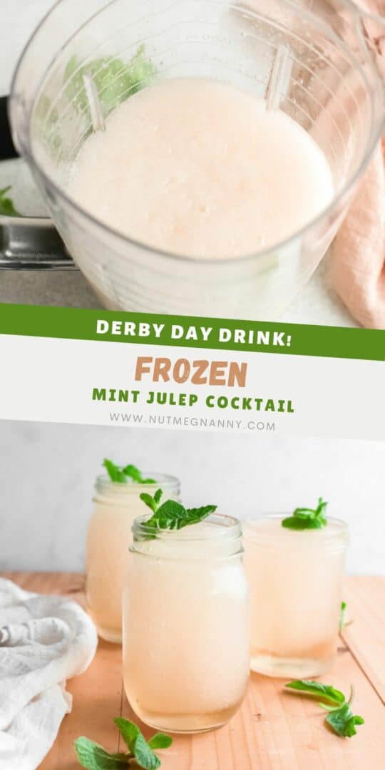 Frozen Mint Julep - Nutmeg Nanny