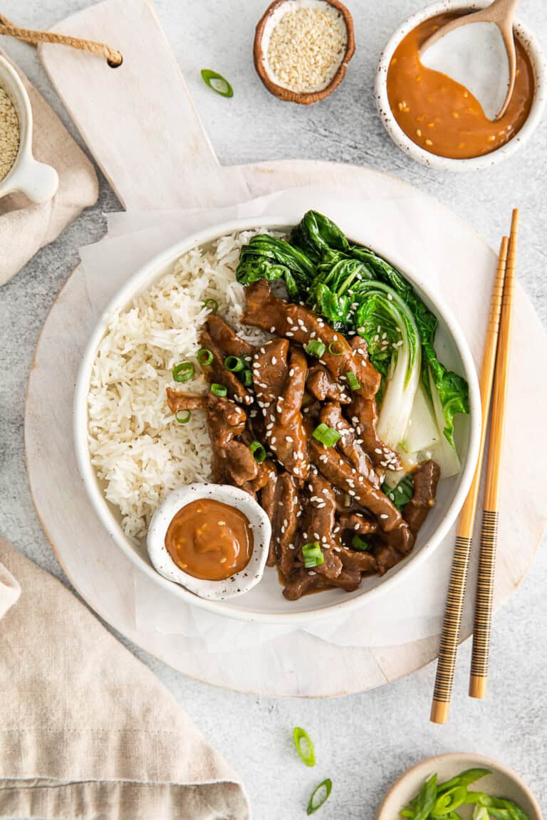 Beef Bulgogi Rice Bowls - Nutmeg Nanny