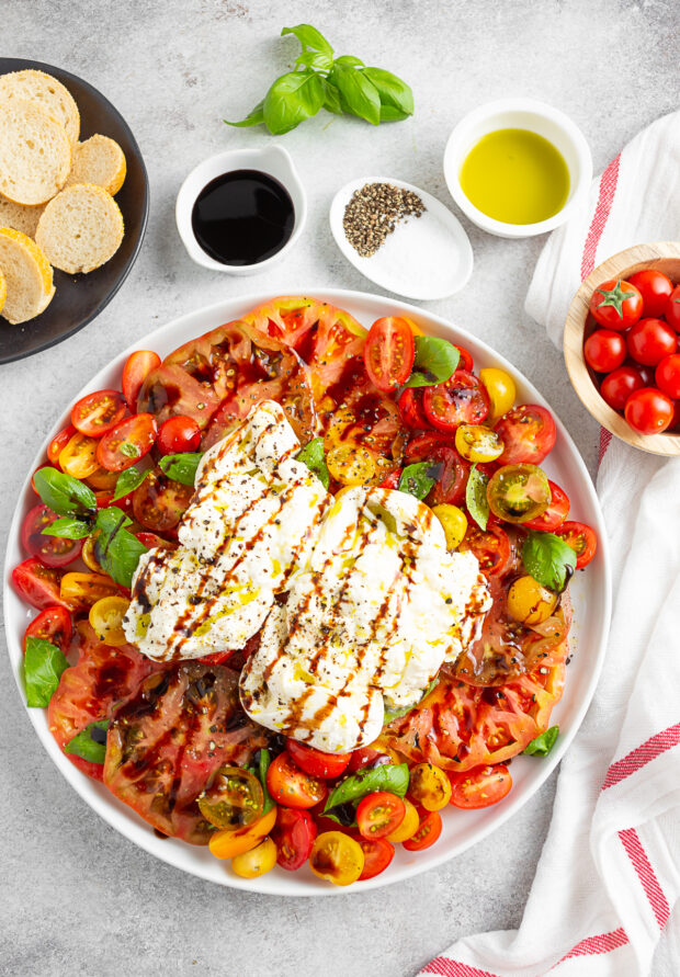 Burrata Caprese Salad - the perfect summer salad!