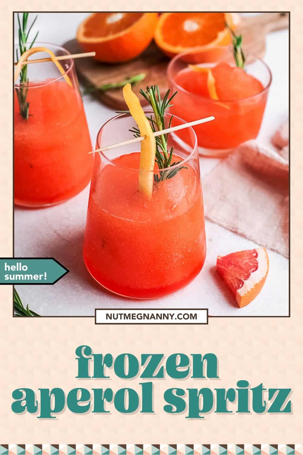 Frozen Aperol Spritz - Nutmeg Nanny
