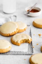 Maple Glazed Cookies - Nutmeg Nanny