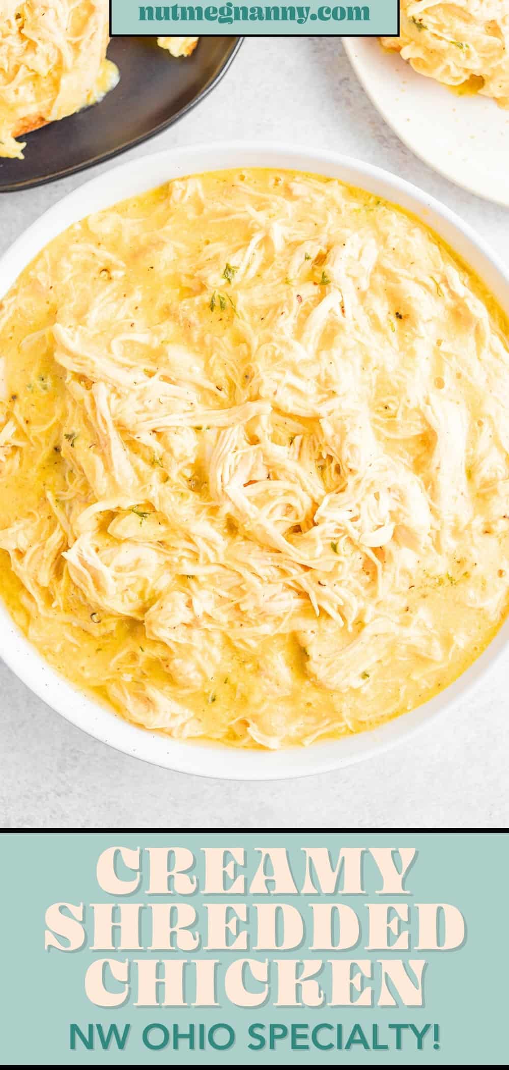Ohio Shredded Chicken Sandwich - Nutmeg Nanny