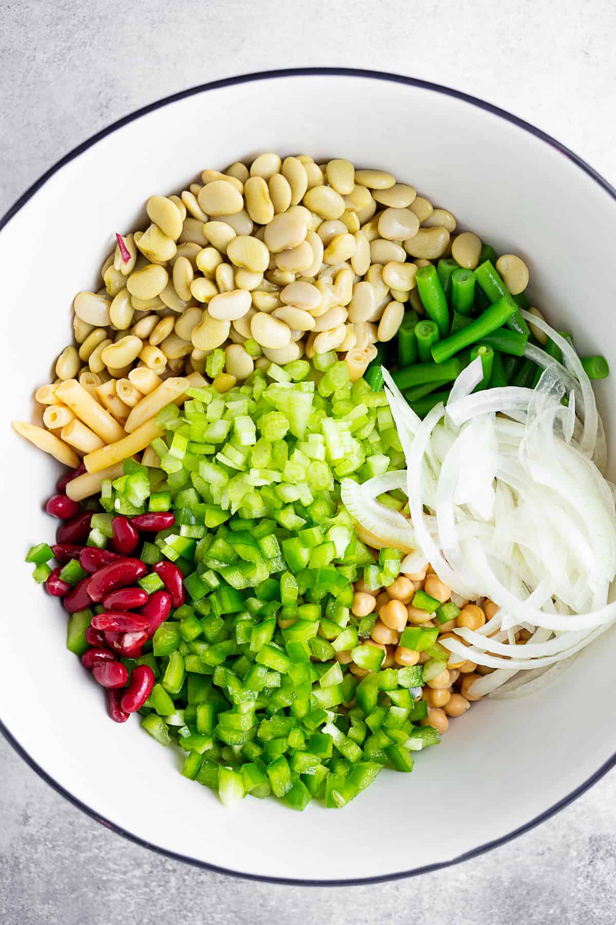 The Best 5 Bean Salad - Nutmeg Nanny
